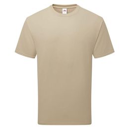 Fruit of the Loom - T-Shirt f&uuml;r Herren/Damen Unisex (Sand)