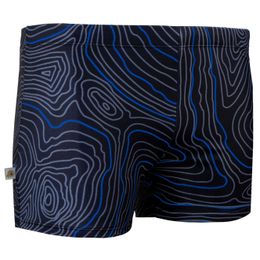 GUGGEN Mountain Herren Badehose eng anliegend gestreift Boxerbadehose