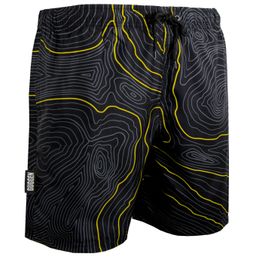 GUGGEN Mountain Herren Badehose Streifen l&auml;ssige Boardshorts Linien Muster