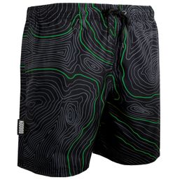 GUGGEN Mountain Herren Badehose Streifen l&auml;ssige Boardshorts Linien Muster