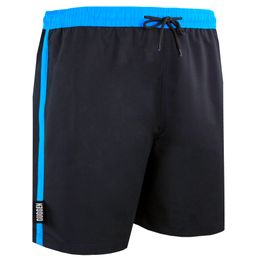 GUGGEN Mountain Herren Badehose mit Muster Streifen Blau