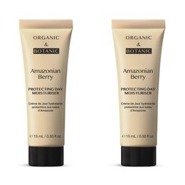Organic & Botanic Bio & Botanisch Amazonische Beeren Tagescreme 15ml x 2 Duo-Pack