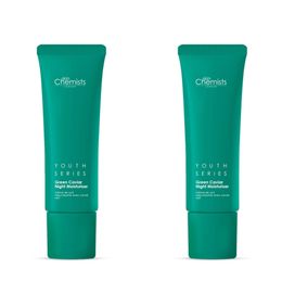SkinChemists Jugendserie Gr&uuml;ner Kaviar Nachtfeuchtigkeitscreme 50ml x 2 Duo-Pack