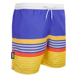 GUGGEN Mountain Herren Badehose mit Muster Streifen