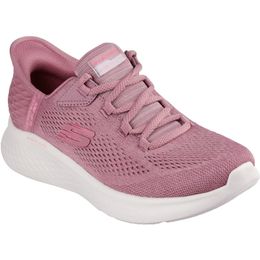 Skechers Skech-Lite Pro Natural Damen Textil Sneaker in dunklem Malvenfarben