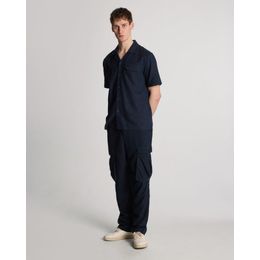 Lyle & Scott Lyle & Scott Baumwoll-Leinen Cargo-Hose - Dunkelblau