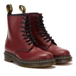 Kaufen Sie Dr. Martens 1460 Smooth Damenstiefel Aus Rotem Leder