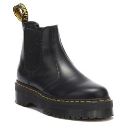 Dr. Martens Einkaufen F&uuml;r 2976 Quad-Glatt Polierte Damenstiefel In Schwarz