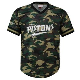 Mitchell & Ness Mitchell & Ness NBA Detroit Pistons Herren Camo Mesh T-Shirt