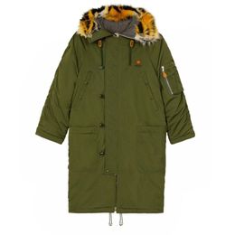 Kenzo wattierter Parka, dunkelkhakigr&uuml;ne Jacke