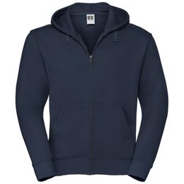 Russel Athletic Russell Mens Authentic Full Zip Hooded Sweatshirt / Hoodie (French Navy)