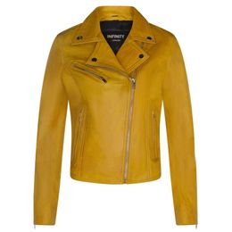 Klassische Damen-Brando-Bikerjacke aus Leder in Loughton