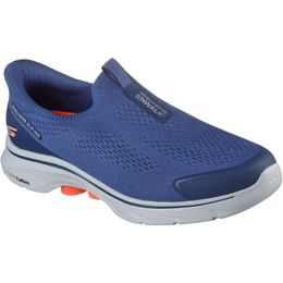 Skechers GO WALK 7 Easy On Evolution Textil Herren Schuhe Marineblau