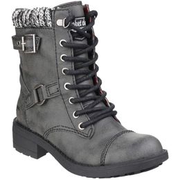Rocket Dog Damen Bikerstiefel Thunder (Schwarz)