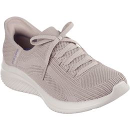 Skechers Ultra Flex 3.0 Brilliant Path Textil Damen Taupe Sneaker