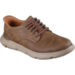 Skechers Garza Duran Leder Herren Taupe Sneakers