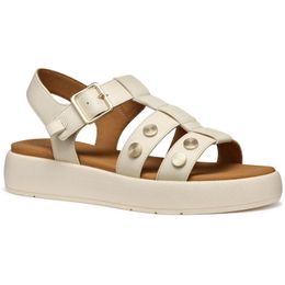 Geox D CAMALEI Synthetische Polyurethan Damen Papyrus Sandalen