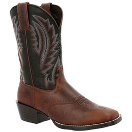 Durango Westward Leder Herren Stiefel Dunkel Kastanie/Schwarz Onyx