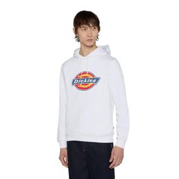 Dickies Icon Logo Polyester Unisex Erwachsene Wei&szlig; Kapuzensweatshirt