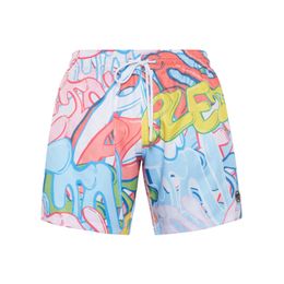 Philipp Plein Badehose Bombing Graffiti