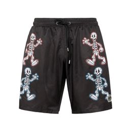 Philipp Plein Badehose Skeleton