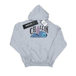 Disney M&auml;dchen Lilo und Stitch Chillin Hoodie (Sport grau)