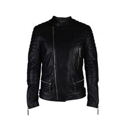 Philipp Plein Biker Jacke Schwarz