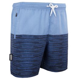 GUGGEN Mountain Herren Badehose mit Muster Streifen Gr&uuml;n Schwarz
