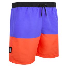 GUGGEN Mountain Herren Badehose mit Muster Lila Orange