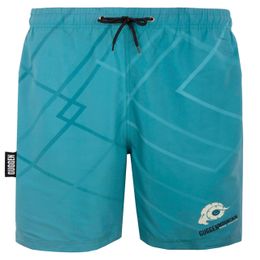GUGGEN Mountain Herren Badehose mit Muster Streifen