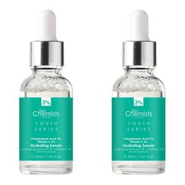 SkinChemists Youth Series Hydrating Serum Polyglutamins&auml;ure 1%, Vitamin C 3% 30ml x 2 Duo Pack
