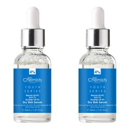 SkinChemists Jugendserie Trockenhaut-Serum Marula&ouml;l 4%, Q10 1%, Hagebutten&ouml;l 4% 30ml x 2 Duo-Pack