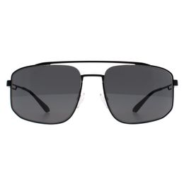 Emporio Armani Aviator Mens Matte Schwarz Dunkelgrau EA2139