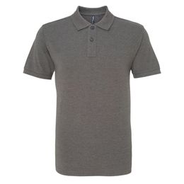 Asquith & Fox Herren-Poloshirt mit kurzen &Auml;rmeln (Holzkohle)