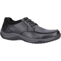 Hush Puppies Derek Leder Herren Schwarze Schn&uuml;rschuhe