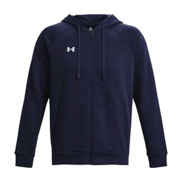 Under Armour - "Rival" Kapuzenpullover Durchgehender Rei&szlig;verschluss f&uuml;r Herren/Damen Unisex (Mitternachtsblau)