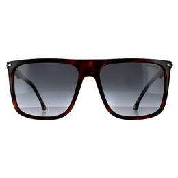 Carrera Rectangle Mens Dark Havana Dark Grey Gradient Sonnenbrille