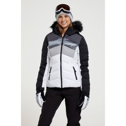 Mountain Warehouse Damen/Damen Cascade Gepolsterte Skijacke (Wei&szlig;/Schwarz)