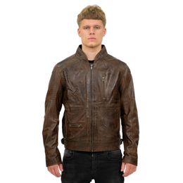 Herren Retro Biker Lederjacke-Sydney
