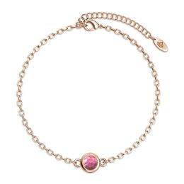 Geburtsstein-Armb&auml;nder - Ros&eacute;gold und Pink