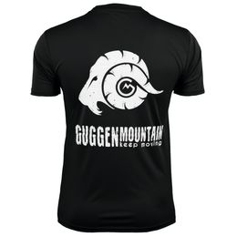GUGGEN Mountain Herren Fitness Funktionsshirt T-Shirt mit Logo Sport Outdoor Black