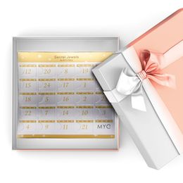 Adventskalender 12 Juwelen, 11 Perlen und 1 &Uuml;berraschung - Silber, Ros&eacute;gold, Gold und Kristall
