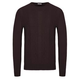 Malo Optimum Kaschmir Pullover dunkelbraun