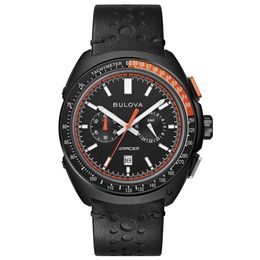 Bulova Racer Chronograph Herren Armbanduhr Schwarz 98B428
