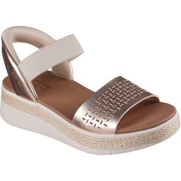 Skechers BOBS Sun Ray Damen Sandalen in Ros&eacute;gold
