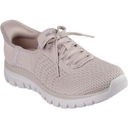 Skechers Graceful First Blush Textil Damen Taupe Sneaker