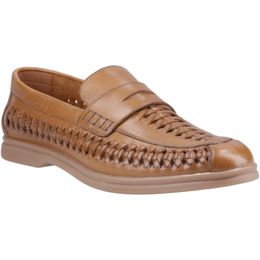 Hush Puppies Bowie Leder Herren Beige Slipper
