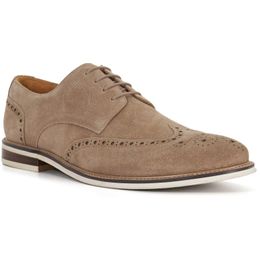 Dune Stanford Wildleder Herren Beigefarbene Brogues Schuhe