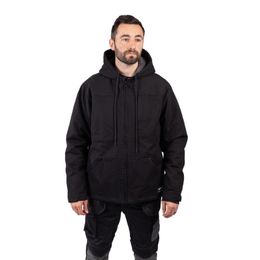 Caterpillar Kapuzen-Sherpa-Fleecejacke f&uuml;r Herren in Schwarz
