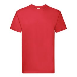 Fruit of the Loom - "Super Premium" T-Shirt f&uuml;r Herren/Damen Unisex (Rot)